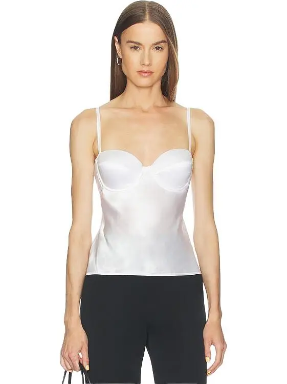 L'Agence Orlina Camisole - White