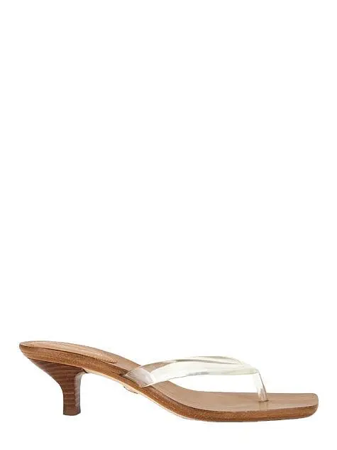 Veronica Beard Clear 45 Jelly Sandal - Tan
