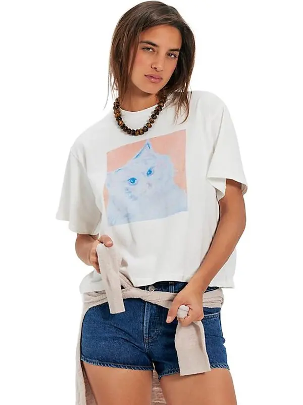 LISA SAYS GAH X Arden Rose Primrose Hill Tee - Arden Cat