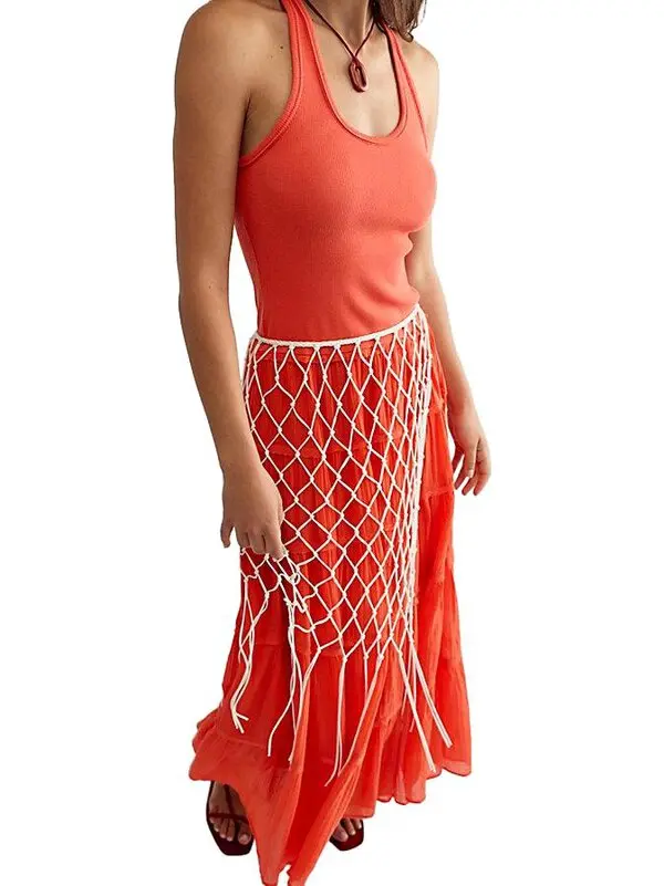 Free People Set Sail Maxi Dress - Cherry Tomato