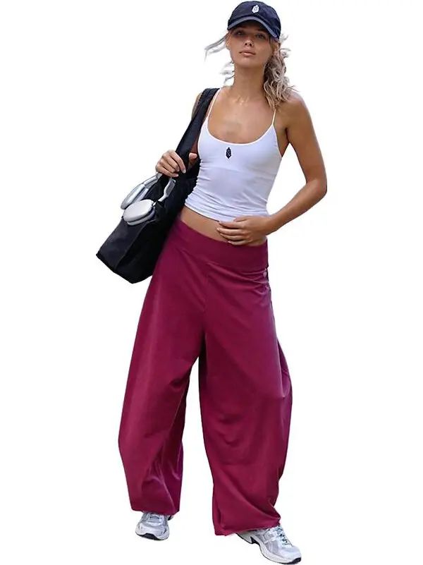 Free People Hot Shot Easy Pants - Brick