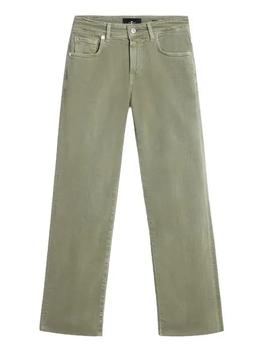 7 For All Mankind Calie Straight Ankle - Green