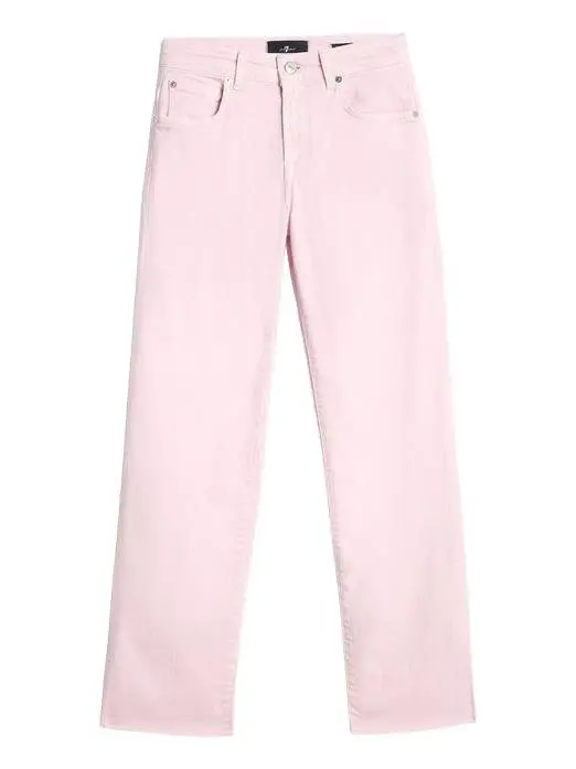 7 For All Mankind Calie Straight Ankle Jean - Pink