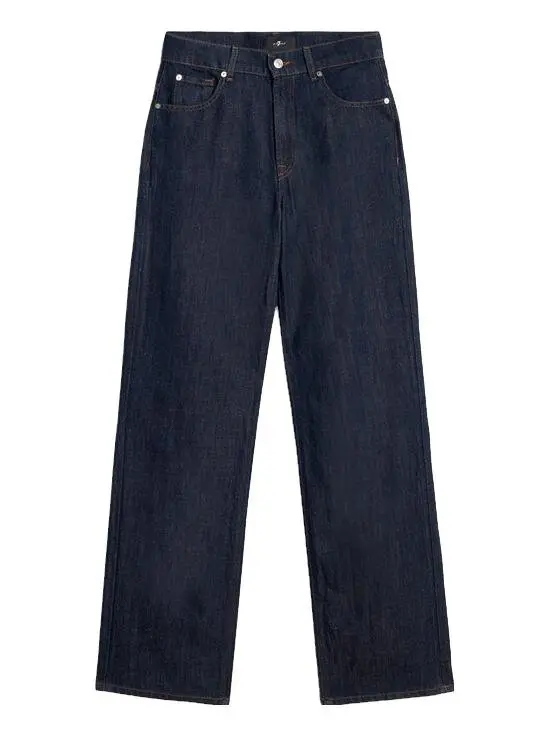 7 For All Mankind Stovepipe Straight Jeans - Pink