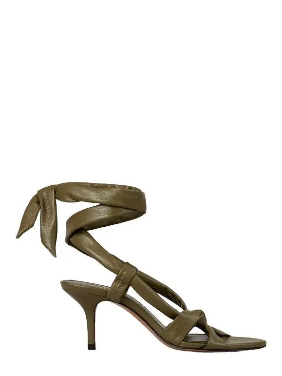 Ba&sh Covilla Heeled Sandals - Green
