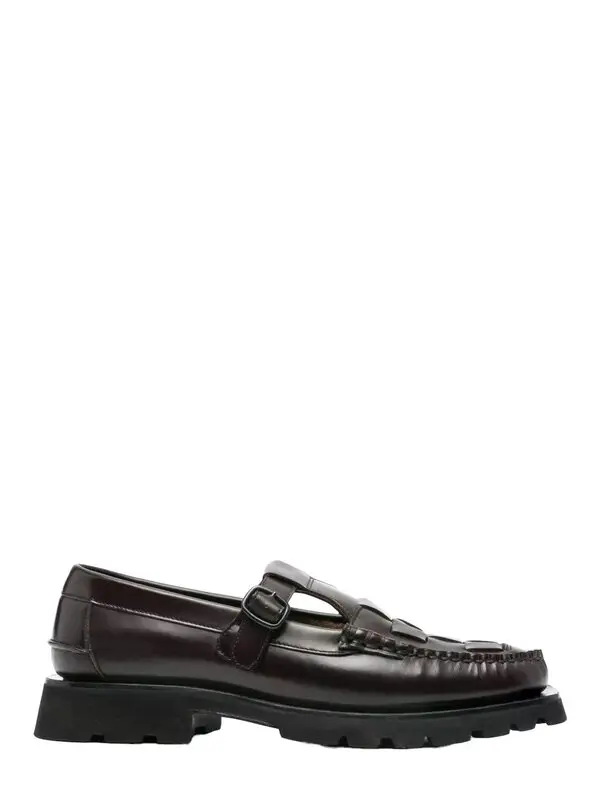 Hereu Soller Interwoven-design Leather Loafers - Brown