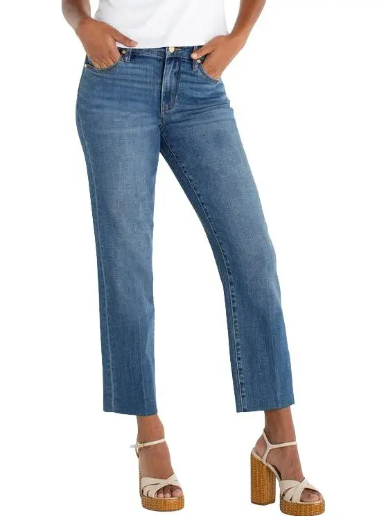 LIVERPOOL Kennedy Ankle Straight-leg Jeans - Newport Beach