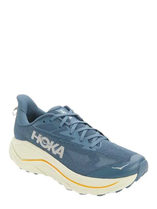 HOKA® Challenger Trail Running Shoe - Faded Navy/pampas Grass