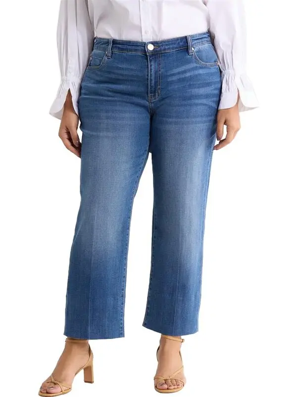LIVERPOOL Kennedy High-waist Straight-leg Jeans - Newport Beach