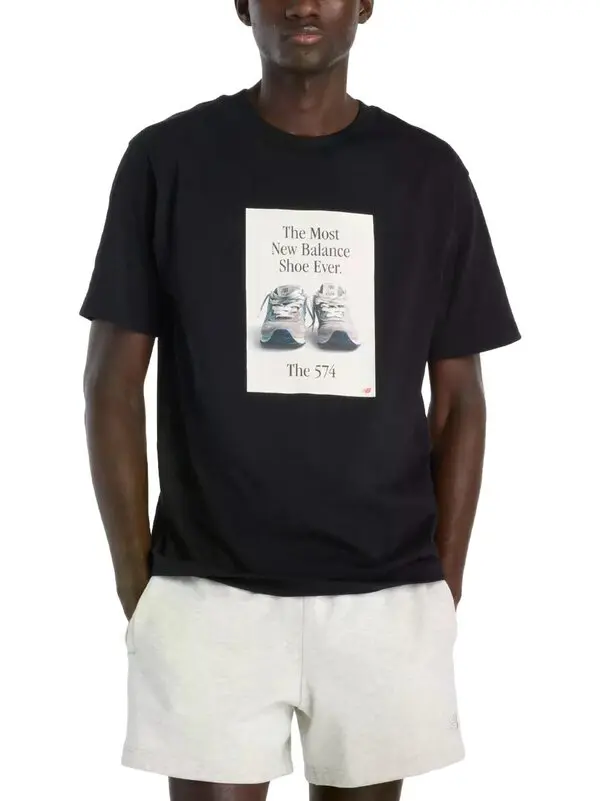NEW BALANCE 574 Ad Graphic T-shirt - Black