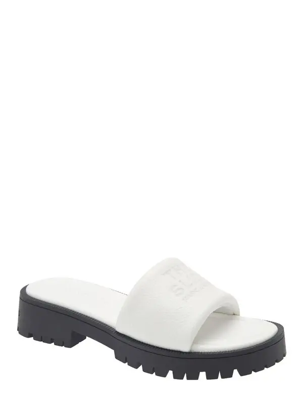 Marc Jacobs Lug Slide Sandal - Bright White