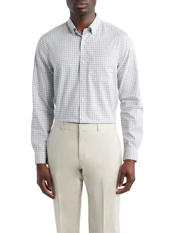 Nordstrom Payne Grid Check Button-down Shirt - White Payne Grid