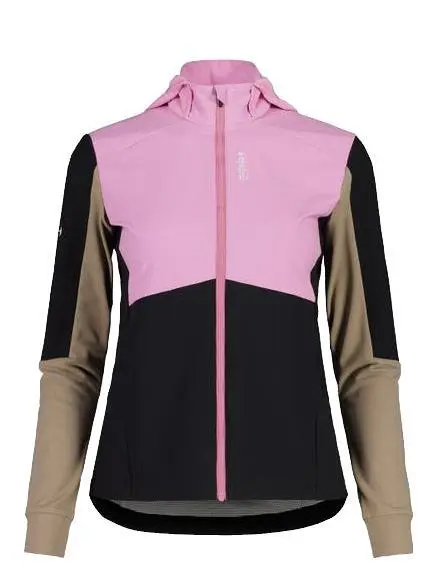 MALOJA Nesham Nordic Hybrid Softshell Jacket - Deep Black Multi
