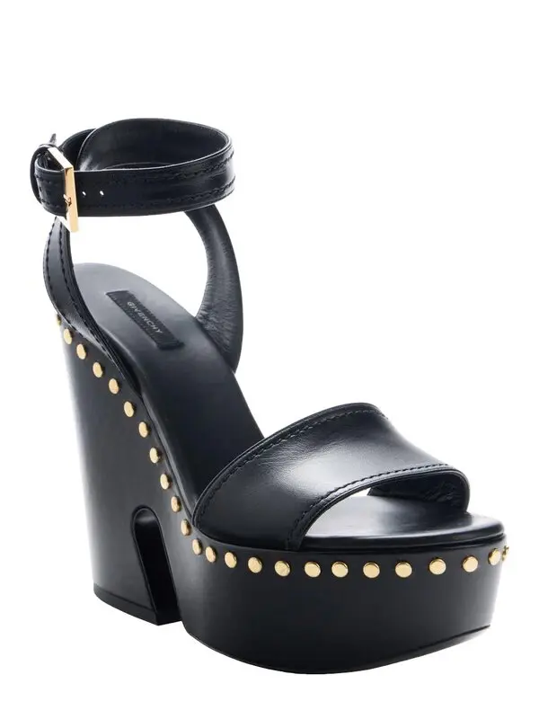 Givenchy Platform Clog Sandals - Black