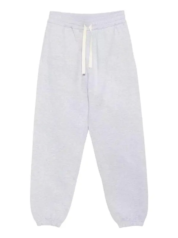 JIL SANDER Logo-embroidered Drawstring Trousers - Grey