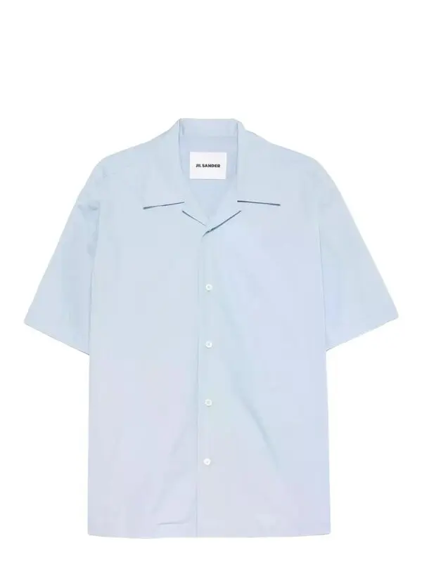 JIL SANDER Short-sleeve Buttoned Shirt - Blue