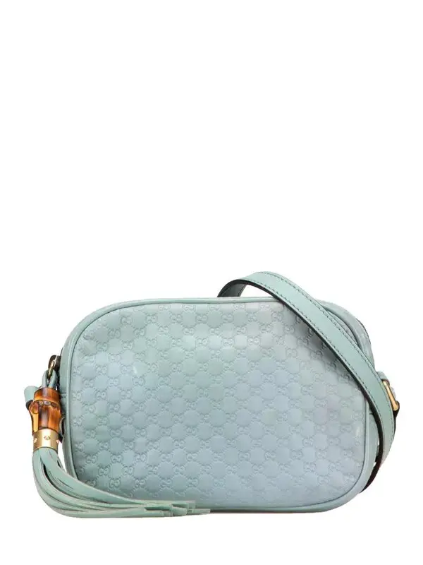 Gucci Microssima Camera Crossbody Bag - Blue