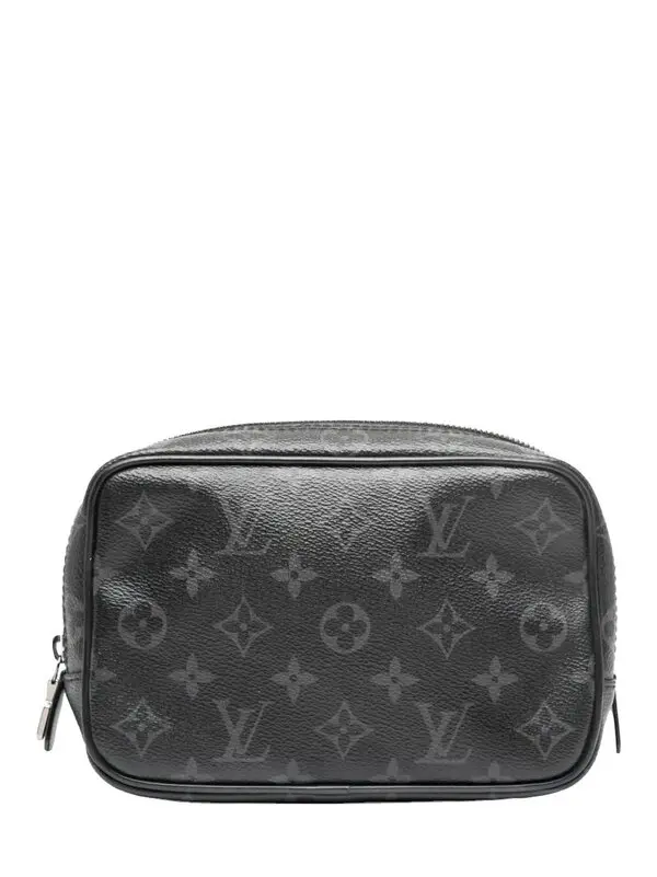 LOUIS VUITTON 2017 Monogram Eclipse Toilet Pm Pouch - Black