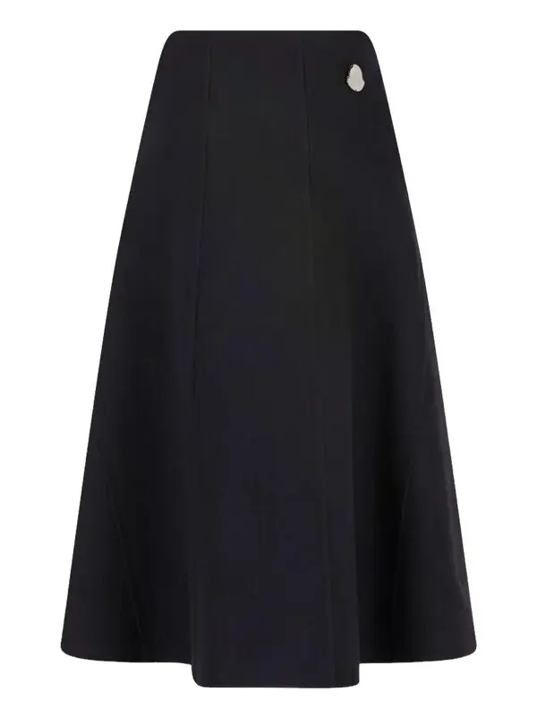 Moncler X Jil Sander Midi Flared Skirt - Blue