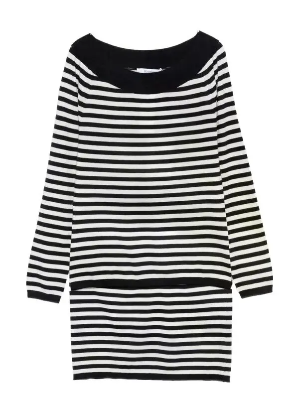 Max Mara Striped Cashmere Sweater - Blue