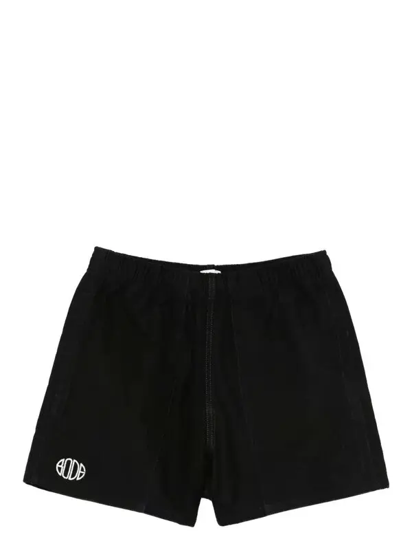BODE Logo-detail Shorts - Black