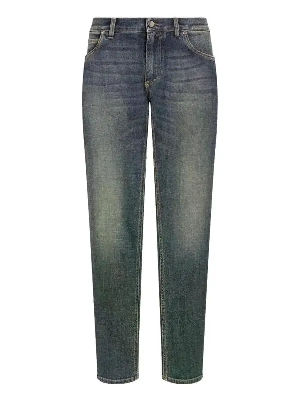 Dolce & Gabbana Tonal Stitching Jeans - Blue