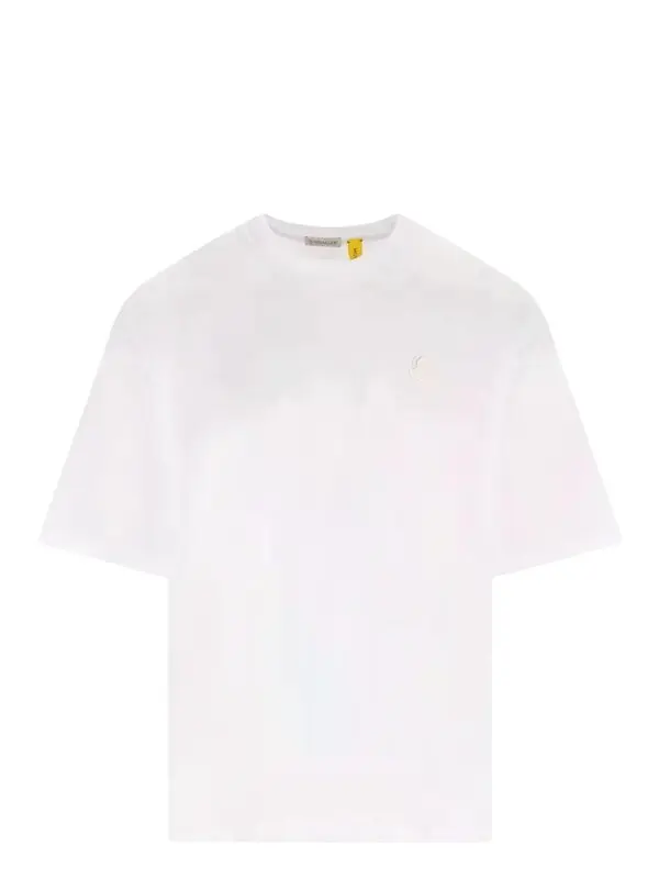 Moncler Logo-embroidered T-shirt - White