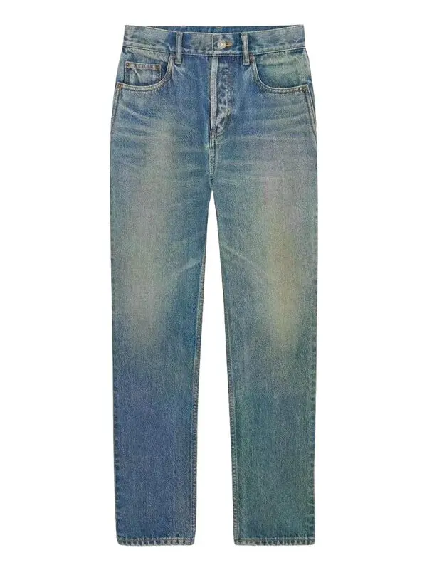 Saint Laurent 90's High-rise Buttoned Jeans - Blue