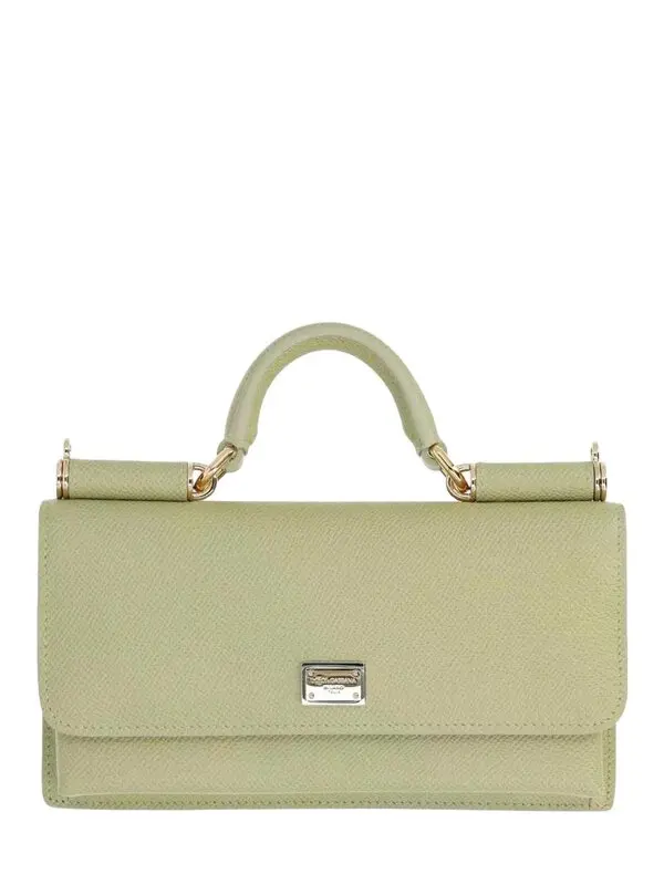 Dolce & Gabbana Top-handle Mini Bag With Logo Detail - Green
