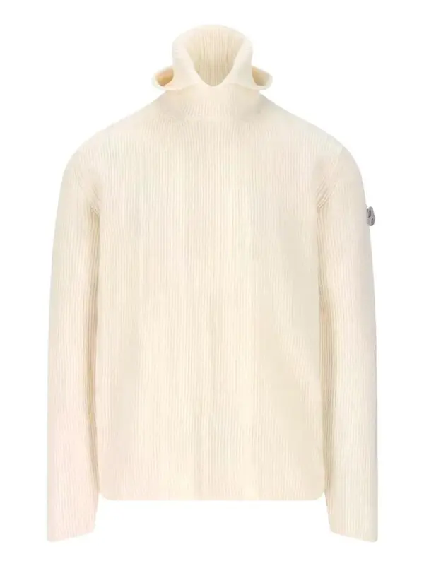 Moncler Wool Sweater - Neutrals