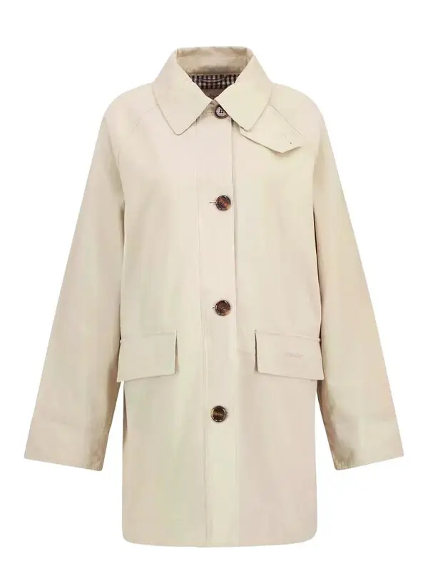 Barbour Buttoned Trench Coat - Neutrals
