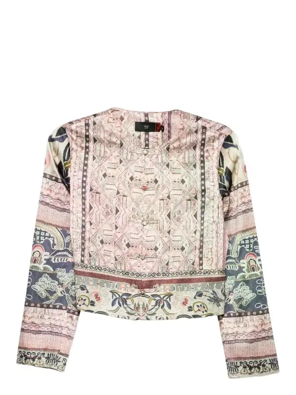 HUI MILANO Floral-detail Shirt - Pink