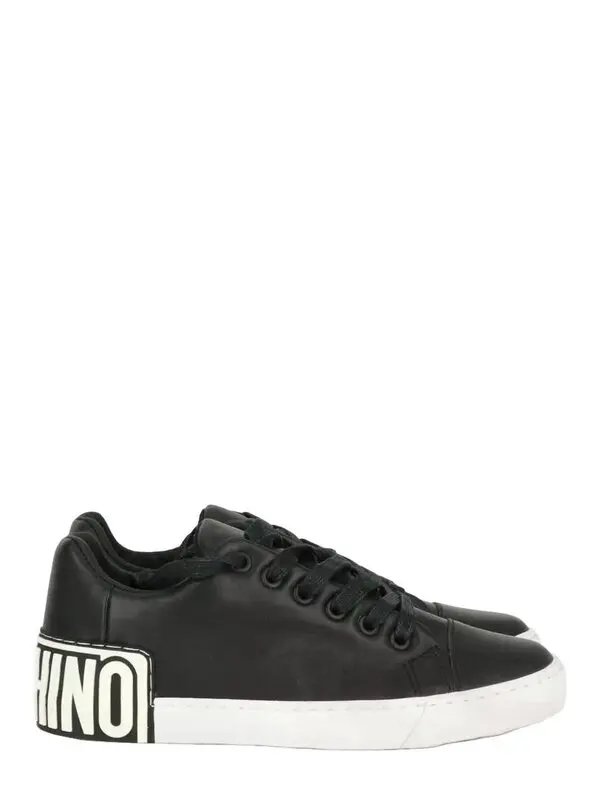 Moschino Logo Detail Sneakers - Black