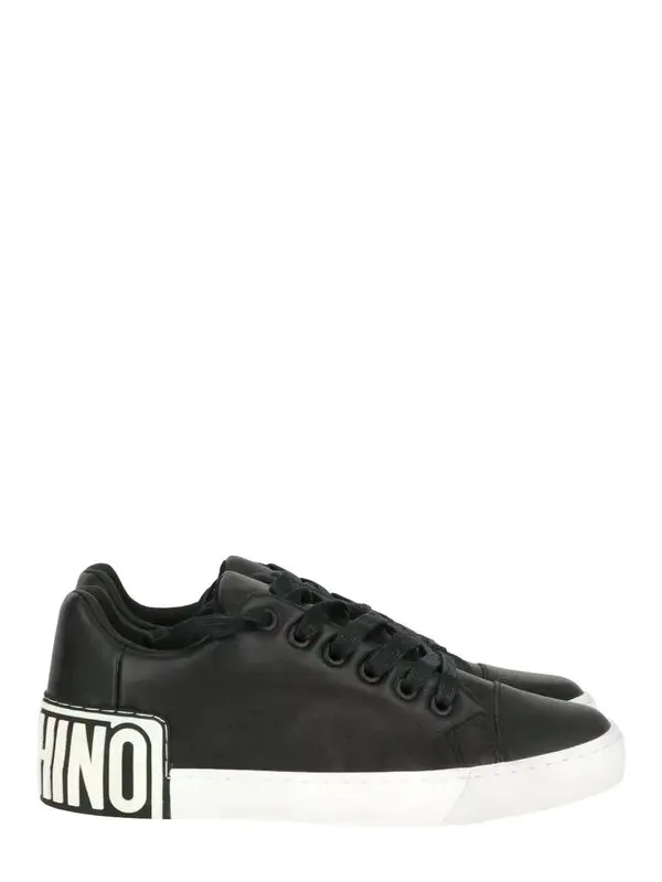 Moschino Logo Detail Sneakers - Black