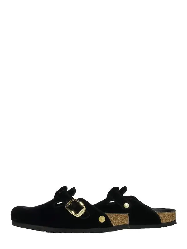 BIRKENSTOCK Big Buckle Mules - Black