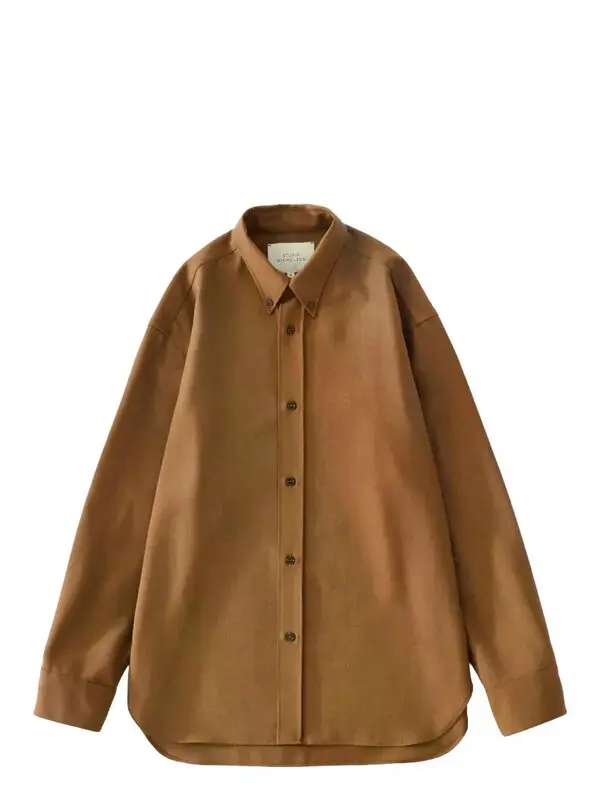 Studio Nicholson Jude Heritage Wool Shirt - Brown