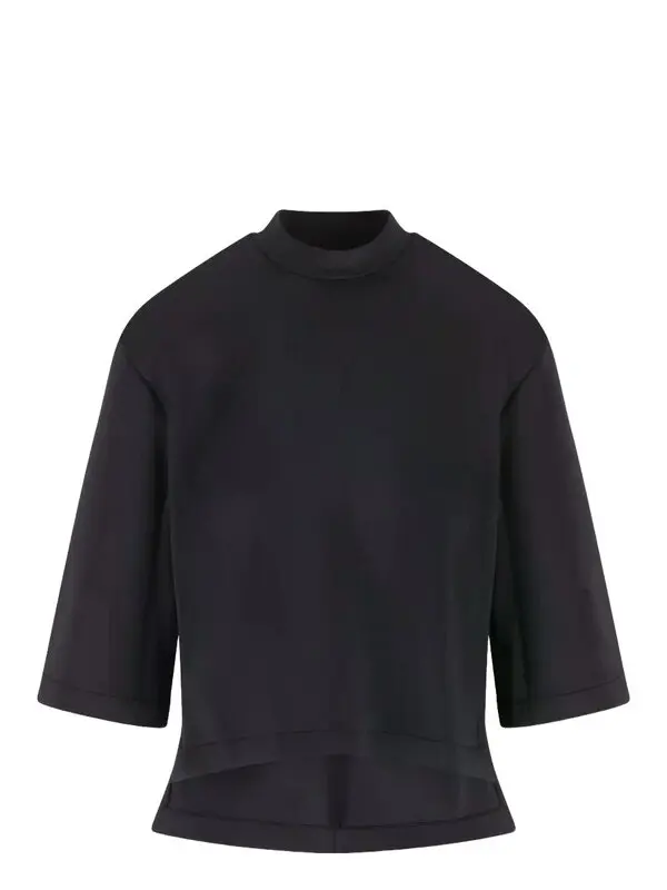 Moncler Flared-hem T-shirt - Black