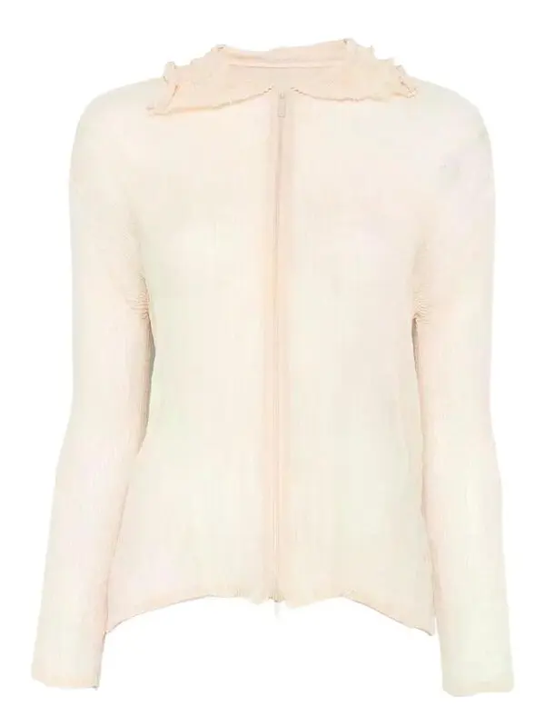 Issey Miyake Chiffon Twisted Top - Neutrals