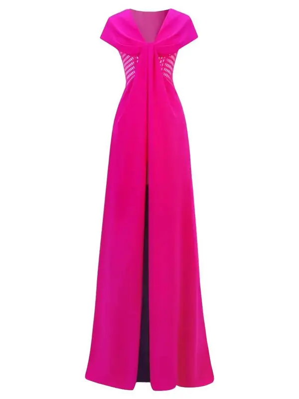 GEMY MAALOUF Bow-like Maxi Dress - Pink