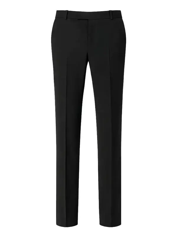 Alexander McQueen Pressed-crease Trousers - Black