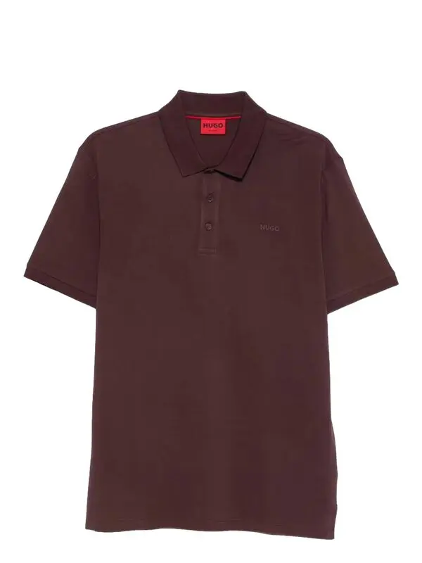 BOSS Buttoned Polo Shirt - Purple