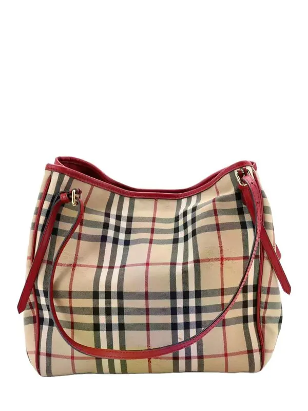 Burberry Canterbury Horseferry Check Small Tote Bag - Neutrals