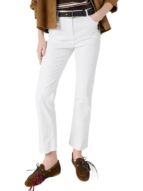 Gerard Darel Adela Mid-rise Ankle Jeans - White