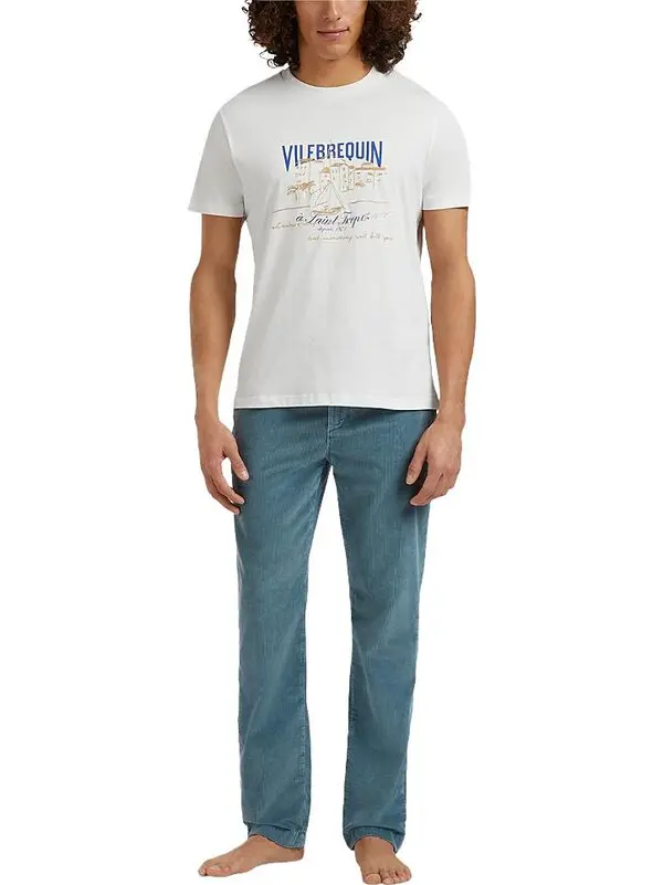 Vilebrequin Vbq Bateau Logo Tee - Off White