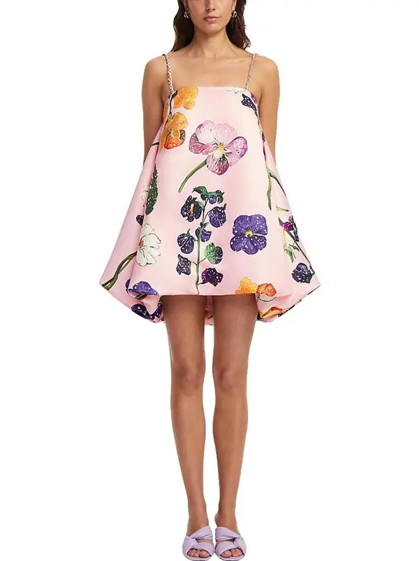 LEO LIN Patsy Embellished Puff Mini Dress - Wildbloom