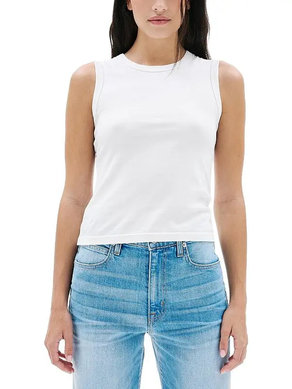 SLVRLAKE Crewneck Tank Top - Natural White