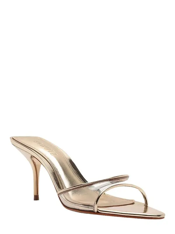 Schutz Elodie Vinyl Sandals - Platinum