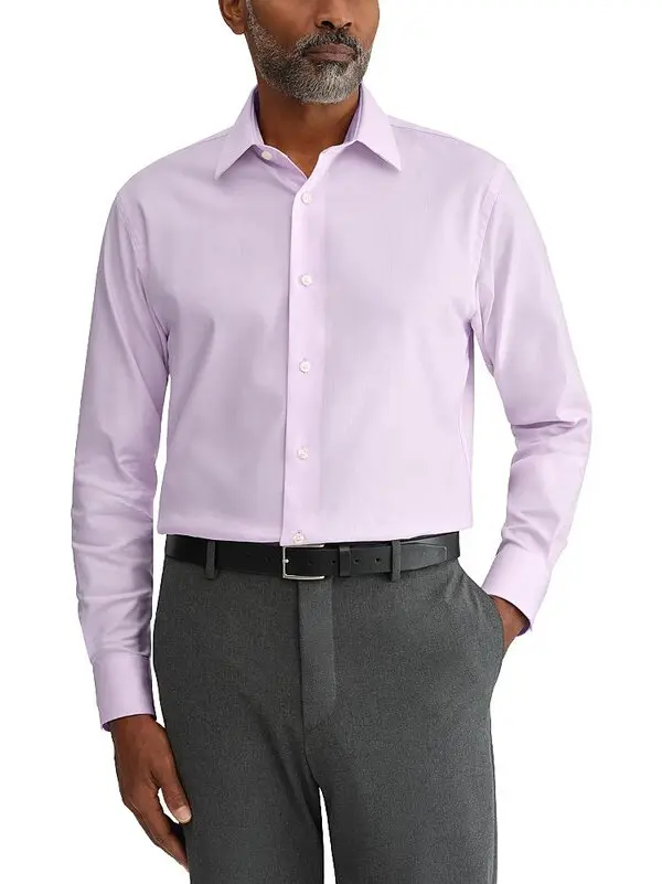Bloomingdale'S Regular Fit Stretch Dress Shirt Exclusive - Pink