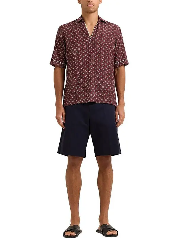 Orlebar Brown Laurent Cotton Blend Shorts - Night Iris