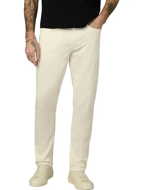 Joe's Jeans Brixton Luxe Twill Slim Straight Pants - Coconut Milk
